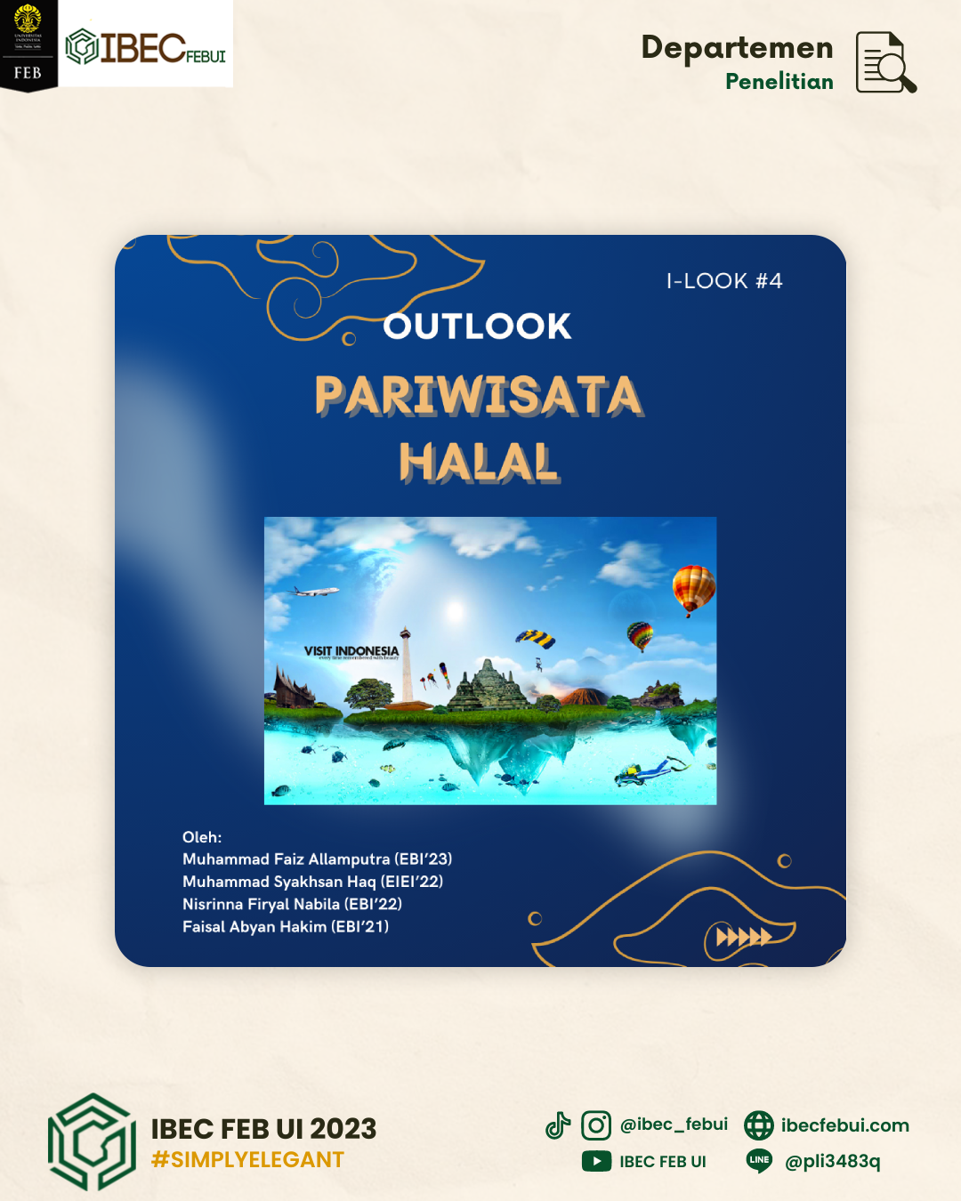 I-Look : Pariwisata Halal - IBEC FEB UI